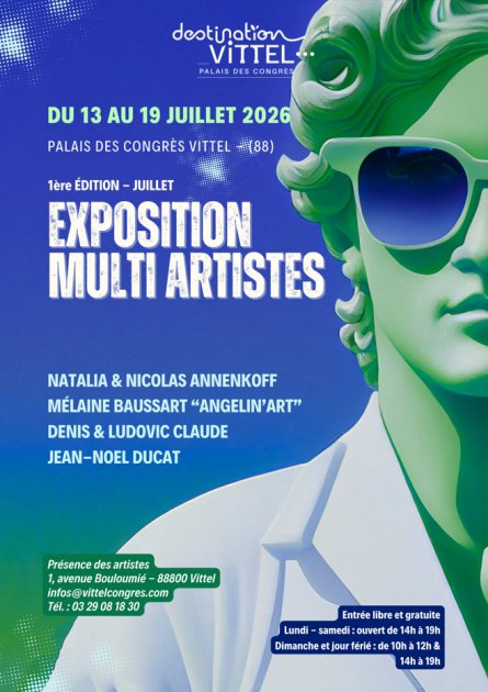 Exposition d'été multi artistes - ville de vittel